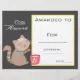 Class award cute cat children certificate | Zazzle