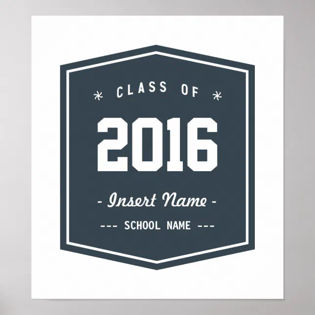 Class - Charcoal Vintage Poster | Zazzle