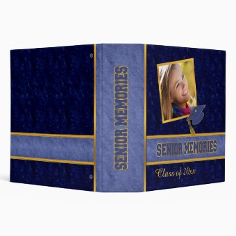 Class Graduation Senior Memories Binder | Zazzle
