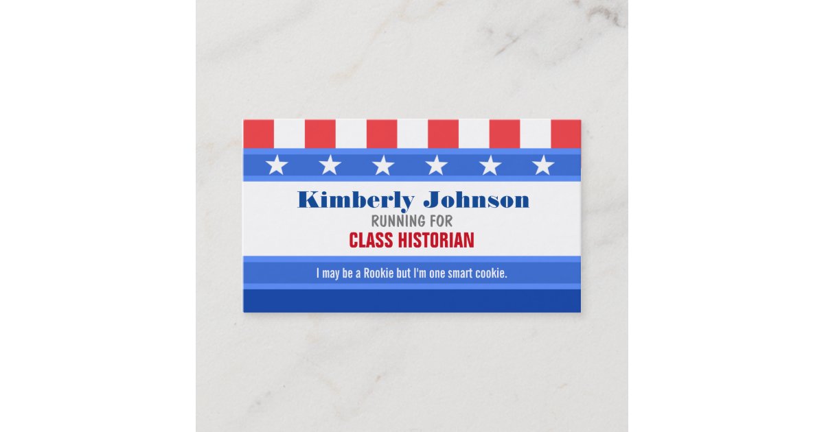 Class Historian Business Cards | Zazzle