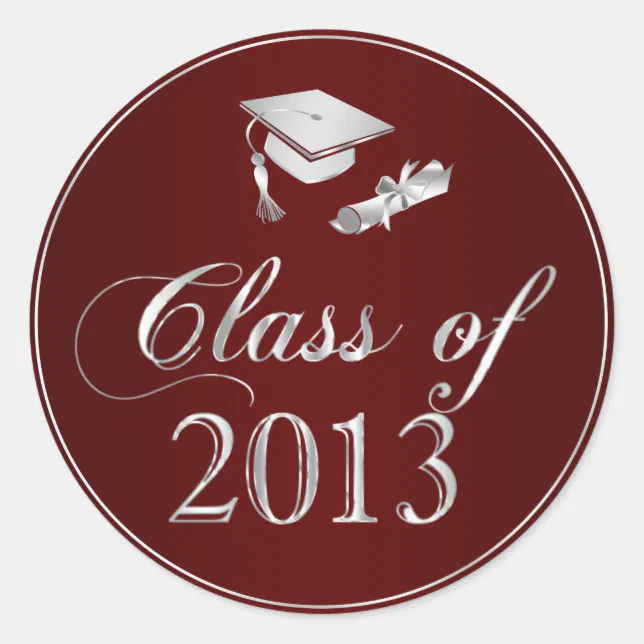 Class of 2013 Graduation Cap & Diploma Seals | Zazzle