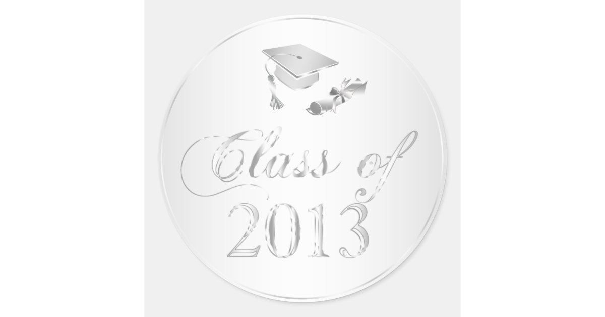 Class of 2013 Graduation Cap & Diploma Seals | Zazzle