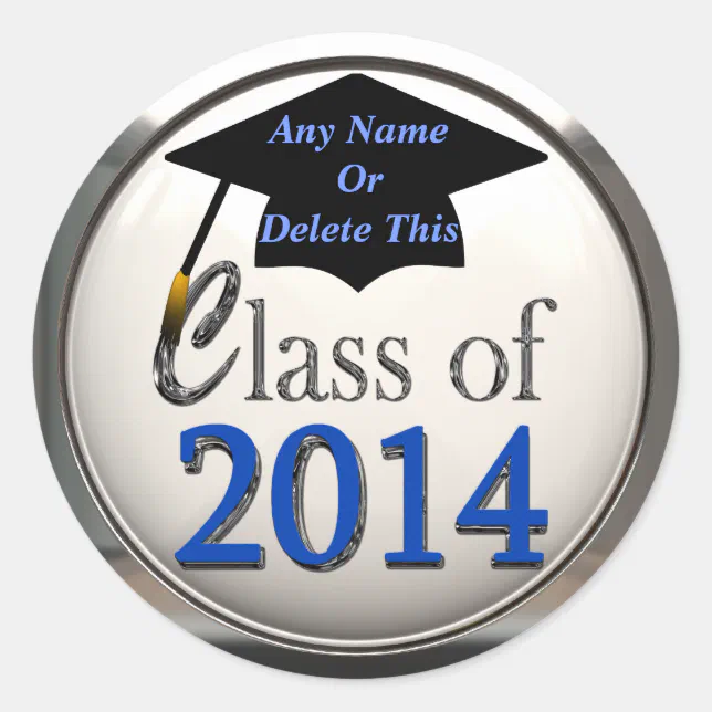Class Of 2014 Graduation Stickers | Zazzle