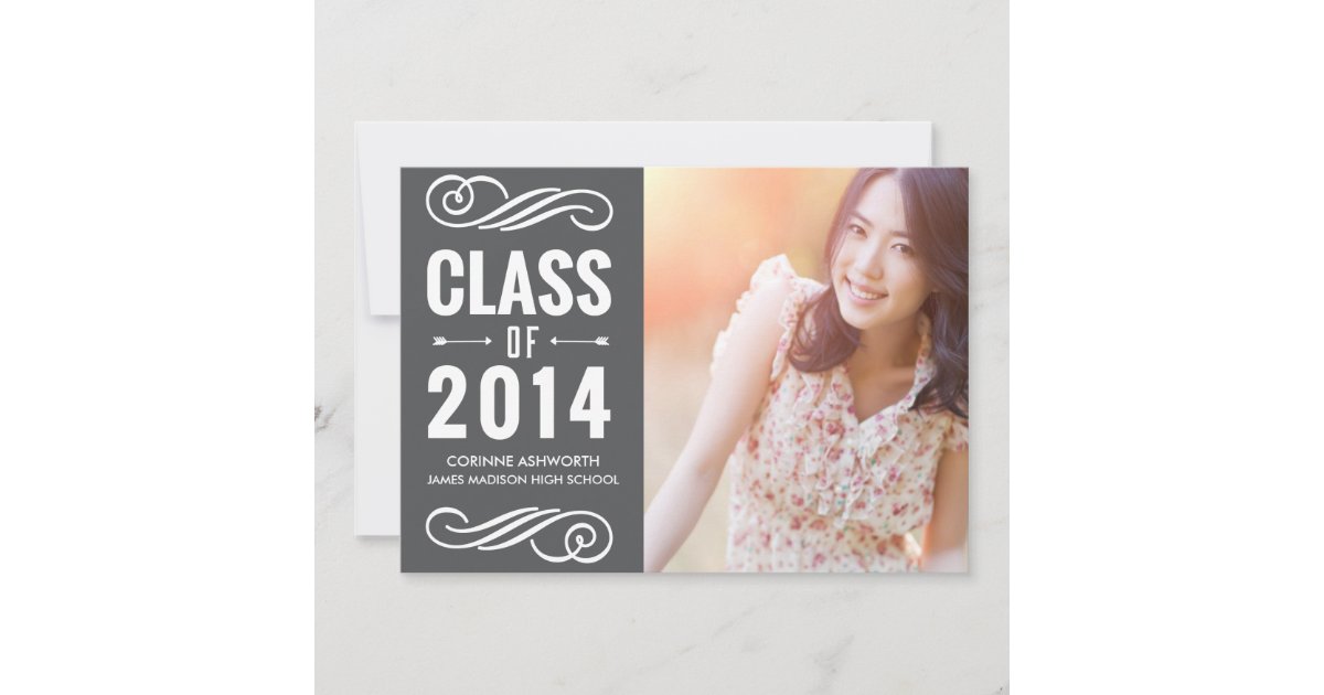 Class of 2014 Photo Card Invitation | Zazzle