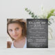 Class of 2015 chalkboard photo graduation party invitation | Zazzle
