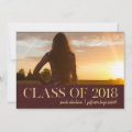Class of 2018 Graduation Party Two Photo Card | Zazzle