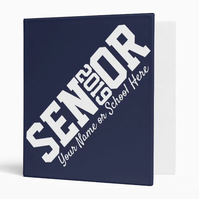 Class of 2019 Block Letter Senior Graduation 3 Ring Binder | Zazzle