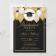 Class of 2019 Elegant Modern Black Gold Graduation Invitation | Zazzle