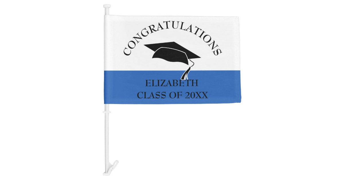 Class of 2020 Graduate Graduation Cap Car Flag | Zazzle