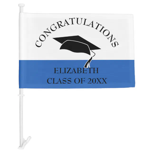 Class of 2020 Graduate Graduation Cap Car Flag | Zazzle
