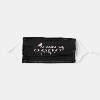 Class of 2020 Graduate Pink Black Add Your Name Adult Cloth Face Mask ...