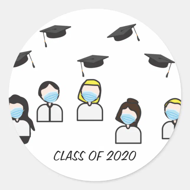 Class of 2020 Graduation Classic Round Sticker | Zazzle