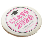 Class Of 2020 Graduation Favors (Hot Pink) Sugar Cookie | Zazzle