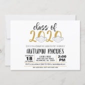 Class of 2020 Graduation Invitation - Face Mask GG | Zazzle