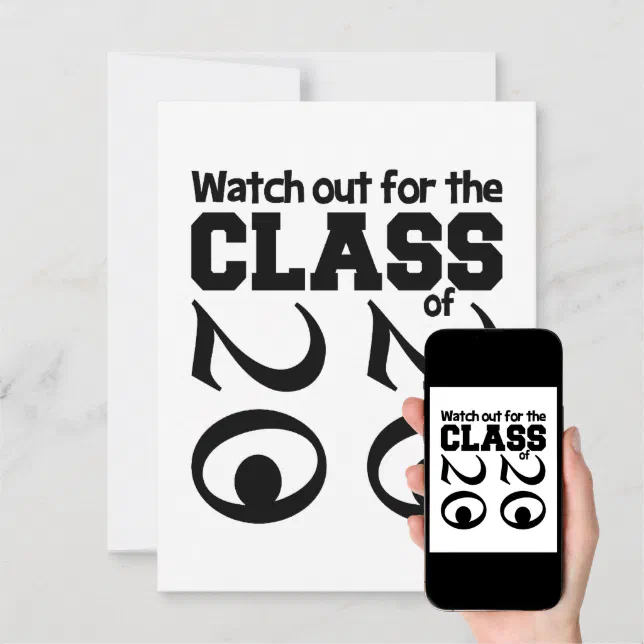 CLASS OF 2020 invitation, customizable Invitation | Zazzle