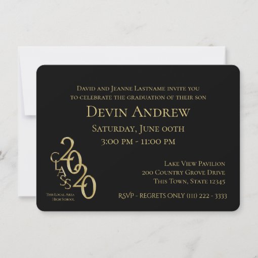 Class of 2020 Red Photo Graduation Invitation | Zazzle