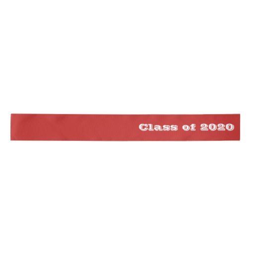Class of 2020 Red Satin Ribbon by Janz | Zazzle