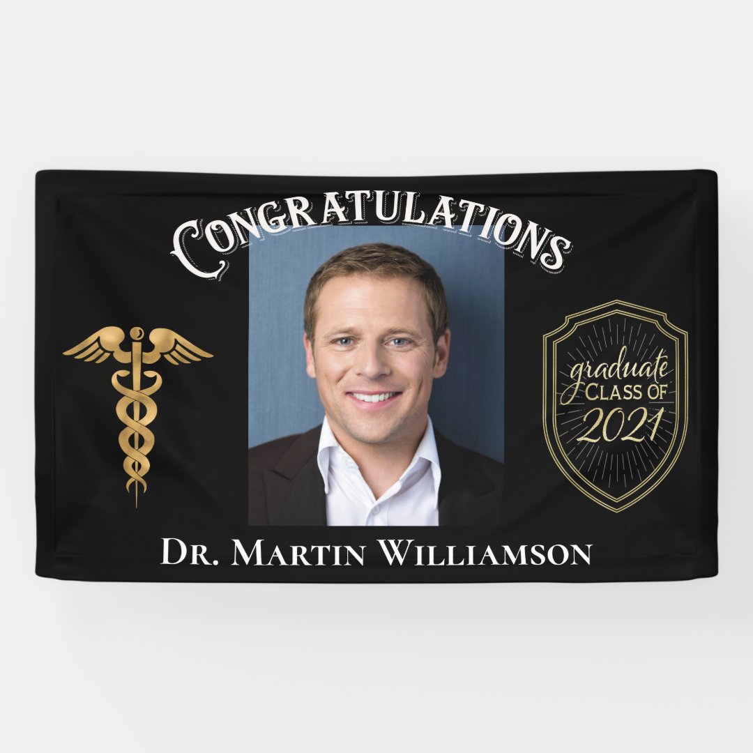 Class of 2021 Medical School Doctor Graduation Banner | Zazzle