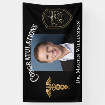 Class of 2021 Medical School Doctor Graduation Banner | Zazzle