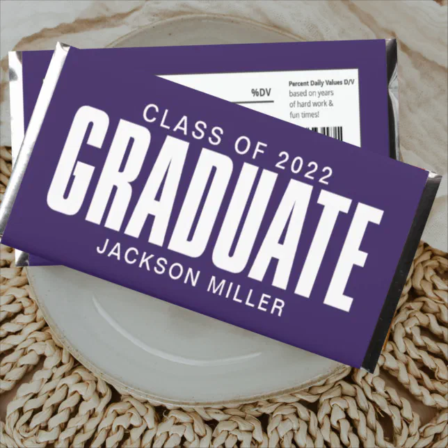 Class of 2022 Graduate Hershey Bar Favors | Zazzle