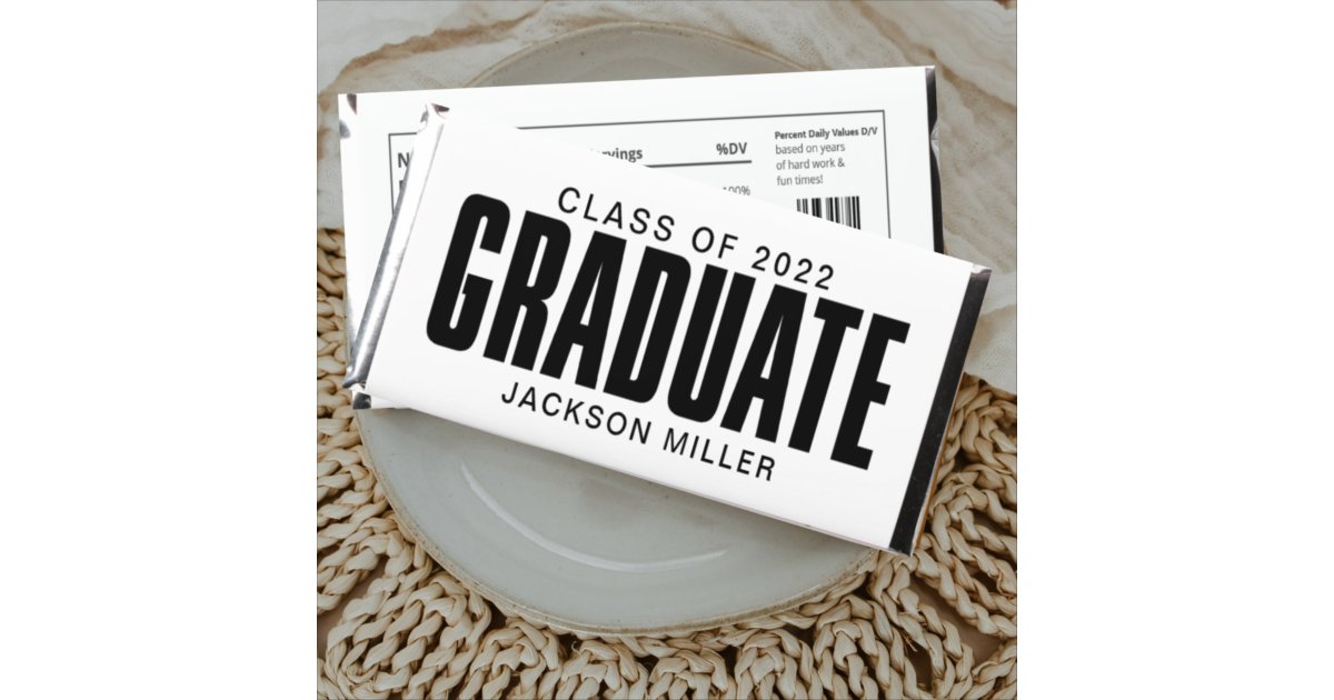 Class of 2022 Graduate Hershey Bar Favors | Zazzle