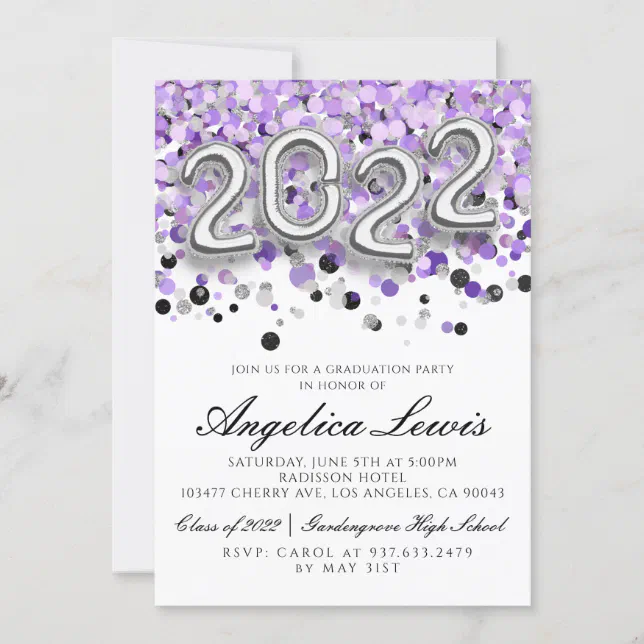 Class of 2022 Graduation Party Invitation | Zazzle