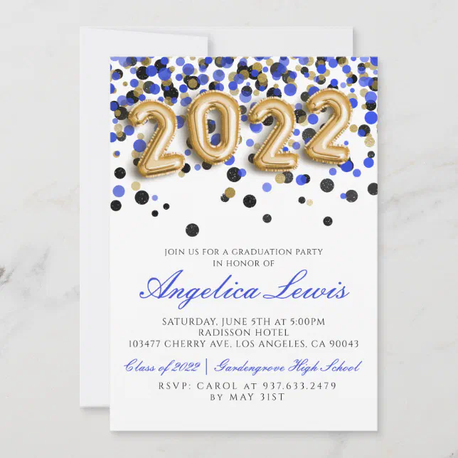 Class of 2022 Graduation Party Invitation | Zazzle
