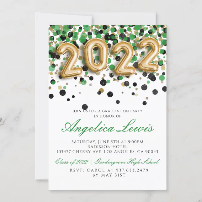 Class of 2022 Graduation Party Invitation | Zazzle