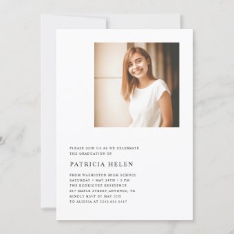 Class of 2023 Double Sided Photo Graduation Party Invitation | Zazzle