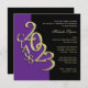 Class of 2023 Grad Purple and Gold Invitation | Zazzle