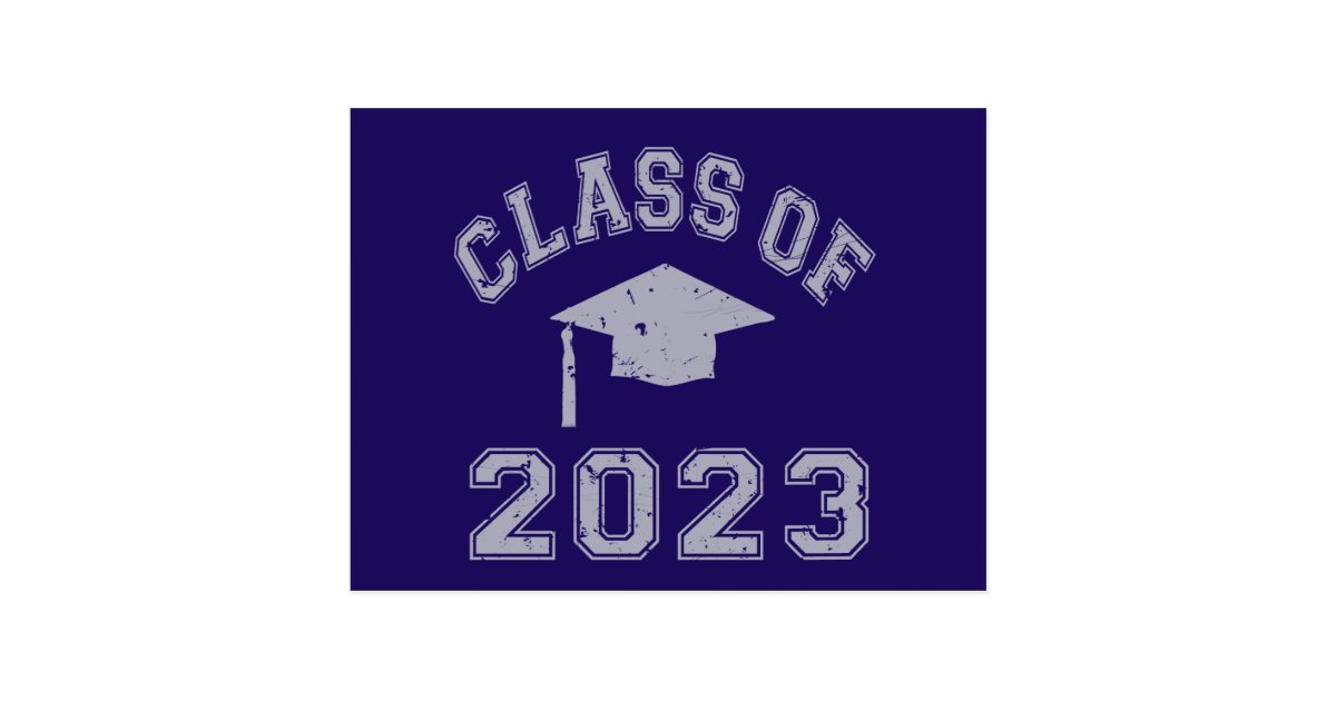 Class Of 2023 Graduation Grey 2 Postcard Zazzle Class Of 2023 Graduation Grey 2 Postcard Zazzle