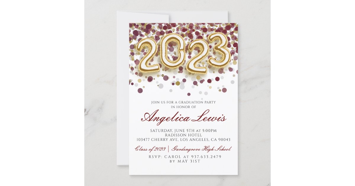 Class of 2023 Graduation Party Invitation | Zazzle