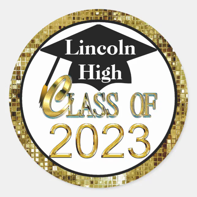 Class of 2023 Personalized Graduation Stickers | Zazzle