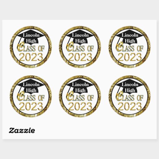 Class of 2023 Personalized Graduation Stickers | Zazzle
