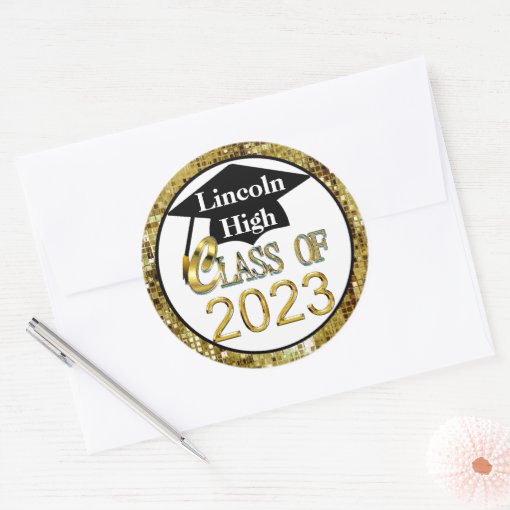 Class of 2023 Personalized Graduation Stickers | Zazzle