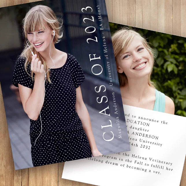 Class of 2023 Photo Graduation Announcement | Zazzle