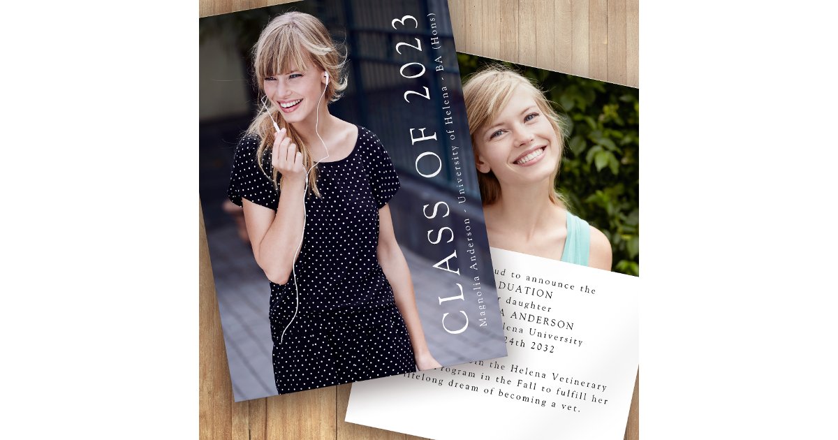 Class of 2023 Photo Graduation Announcement | Zazzle