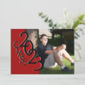 Class of 2023 Photo Graduation Red and Black Invitation | Zazzle