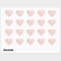 Class of 2023 Pink Gold Graduation Party Thank You Heart Sticker | Zazzle