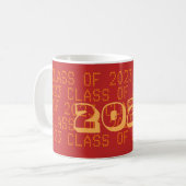 Class of 2023 Red Gold Coffee Mug by Janz | Zazzle