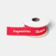 Class of 2023 Red White Congratulations Graduation Satin Ribbon | Zazzle