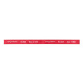Class of 2023 Red White Congratulations Graduation Satin Ribbon | Zazzle