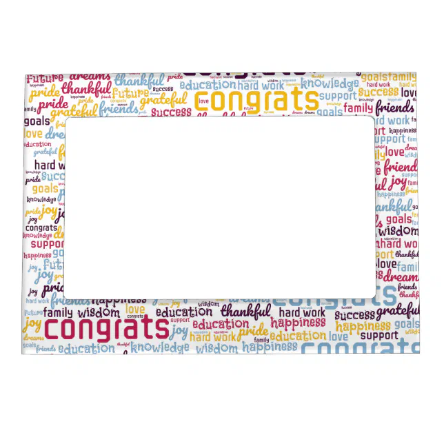 Class of 2023 Senior Class Graduation Congrats Magnetic Frame | Zazzle