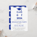 Class of 2024 - Blue Graduation Party Invitation | Zazzle