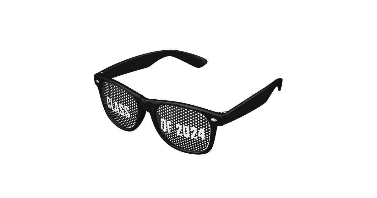 Class of 2024 Custom Graduation Retro Sunglasses | Zazzle
