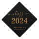 Class of 2024 Gold Script Graduation Cap Topper | Zazzle