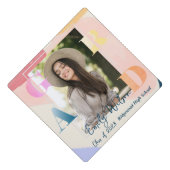 Class Of 2024 Grad Abstract Pink Photo Graduation Graduation Cap Topper ...