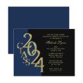 Cap & Diploma, Royal Blue/Gold Graduation Invitation | Zazzle
