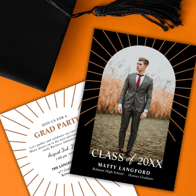 Class of 2024 Grad Party Photo Arch Invitation | Zazzle
