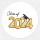Class of 2024 Graduation Classic Round Sticker | Zazzle